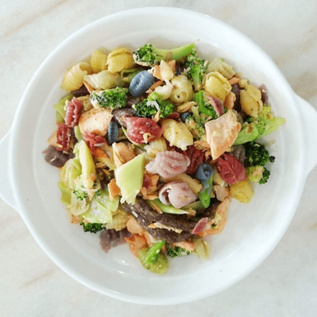 Stir Fried Shell Pasta With Salmon And Broccoli - Double Happiness Asia ...