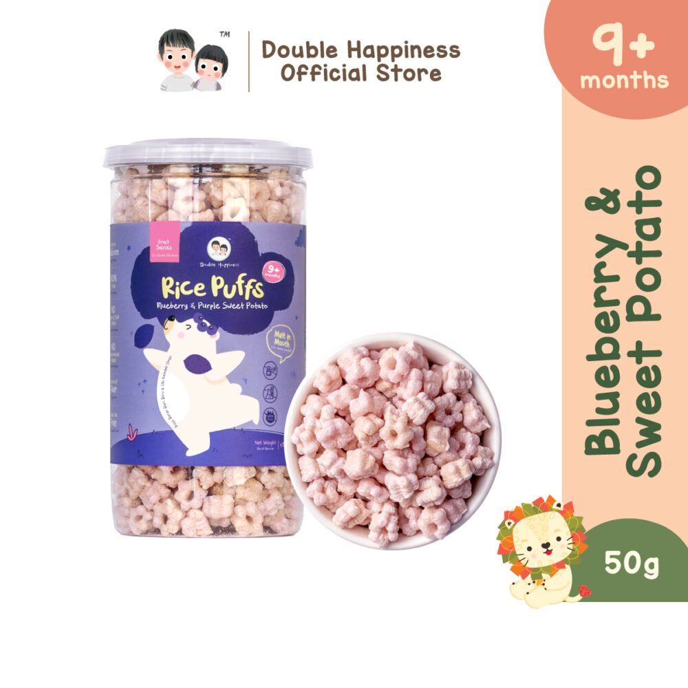 Rice Puffs (Durian & Corn) - Double Happiness Asia Foods