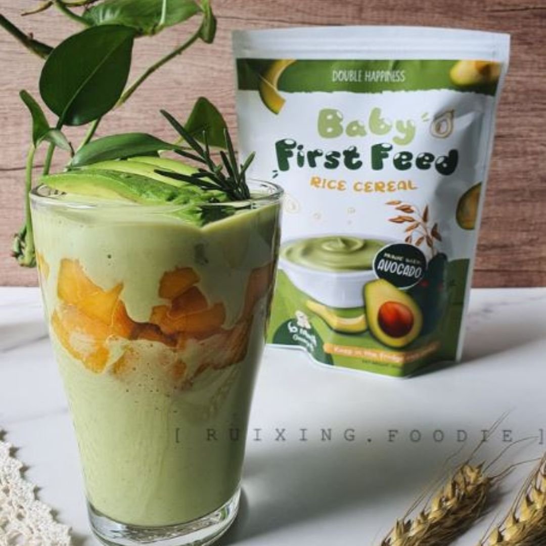 Mango Avocado Rice Cereal Smoothie - Double Happiness Asia Foods